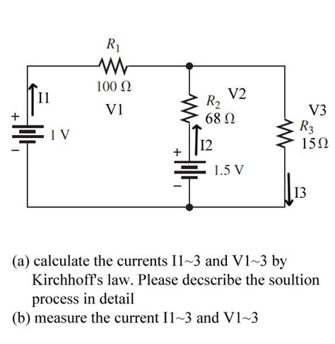 Solved A Calculate The Currents II 3 And V1 3 Chegg