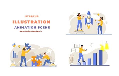 Startup Animation Scene After Effects Template After Effects Templates