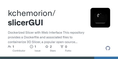 slicer docker for gui via browser support 3d slicer community