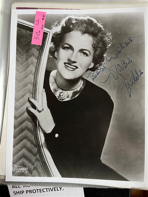 Gracie Fields Autograph Williamsburg Nostalgia Fest