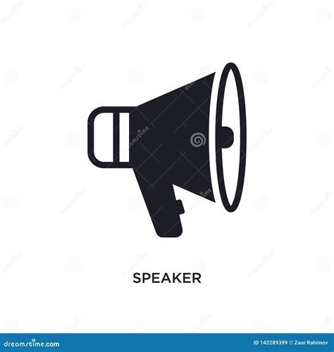 Speaker Isolated Icon Simple Element Illustration From Electronic Stuff Fill Concept Icons