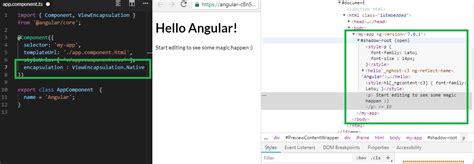Angular Inline Component Css