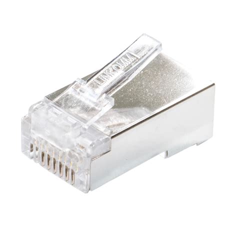 Rj45 Cat 6a Stp Shielded Modular Plug For Cable Outer Diameter 4 5 6 5mm Buy Cat6a Utp Rj45