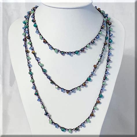Beaded Crochet Necklace Bead Breakout