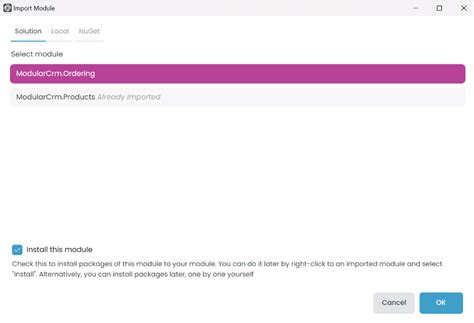 Creating The Initial Ordering Module ABP IO Documentation