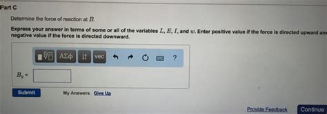 Solved Part A Determine The Force Of Reaction At A Express Chegg Com