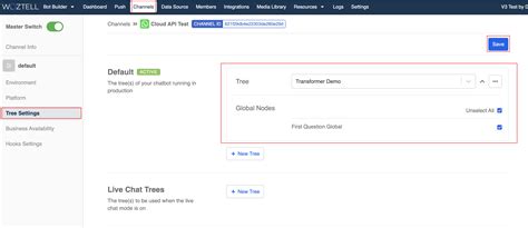 Apply Transformer Node To Chatbot Woztell Platform Documentation