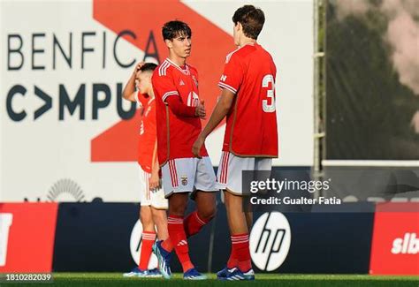 Nuno Felix Of Sl Benfica Celebrates With Teammate Goncalo Oliveira Of News Photo Getty Images