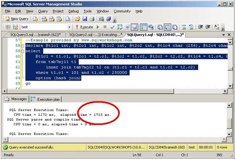 In The Execution Plan You Can See Hash Join