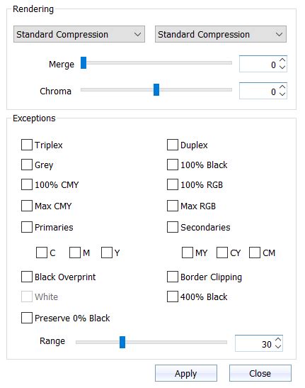 Rendering Dialog