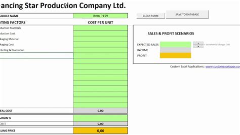 Product Costing And Pricing With Excel VBA YouTube