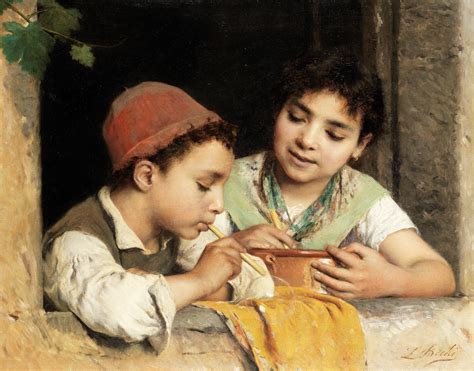 Bonhams Luigi Bechi Italian 1830 1919 Blowing Bubbles