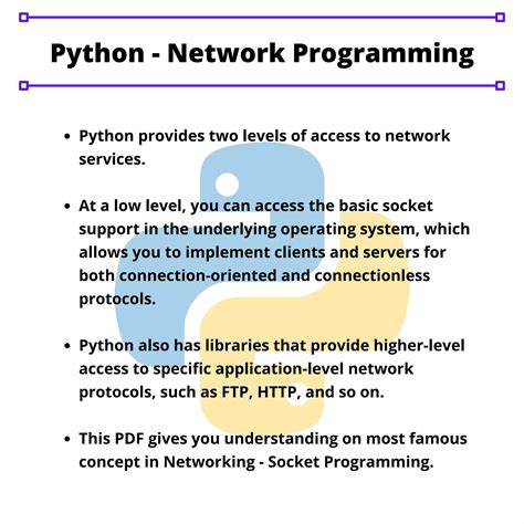 Python Network Programming Pdf Computer Networking Computing