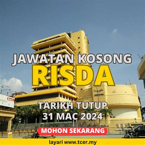 Pengambilan Pelbagai Jawatan Kosong Risda 2024 Tcermy