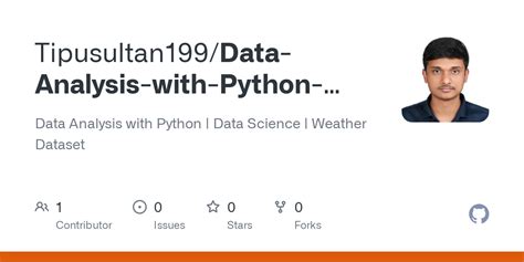 Github Tipusultan199data Analysis With Python Data Science Weather