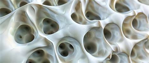 Close Up View Of Trabecular Bone Structure Stock Illustration