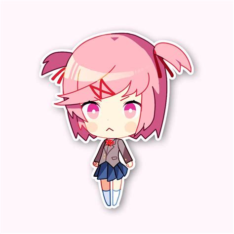 Natsuki Sticker Ddlc Natsuki Chibi Hd Png Download X Images And Photos Finder