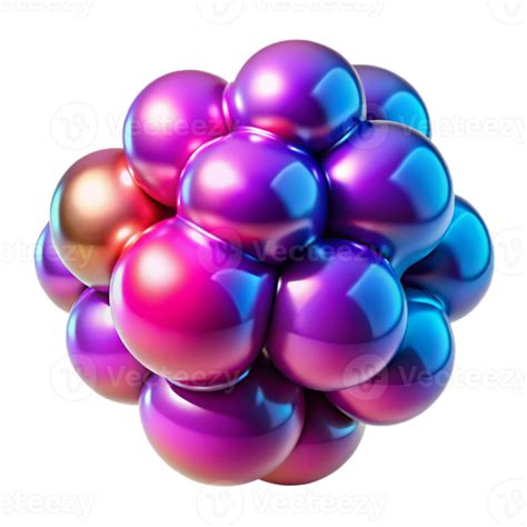 Magnificent Minimalist A Cluster Of Amorphous Blobs In Vibrant Contrasting Colors With A