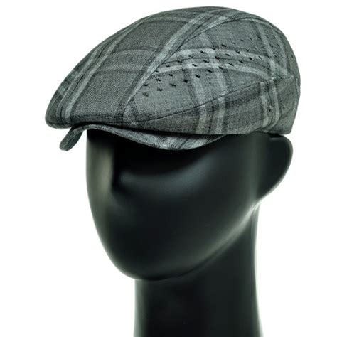 플릭앤플록 Mdh01펀칭 체크 중년 남성 헌팅캡 봄 여름 챙모자 에누리 가격비교