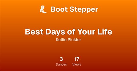 Best Days Of Your Life By Kellie Pickler Line Dance Music Bootstepper