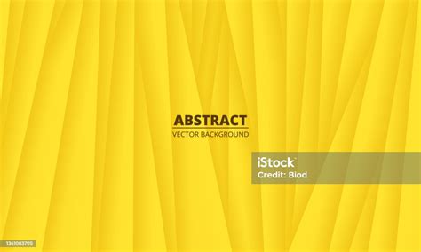 밝은 노란색 줄무늬 3d 추상 배경 종이 레이어 기하학적 요소 벽지에 대한 스톡 벡터 아트 및 기타 이미지 벽지 패턴 0명 Istock