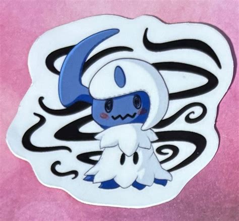 Absol Mimikyu 2 Vinyl Sticker Water Resistant And Handmade Ghost Videogame Merch Etsy