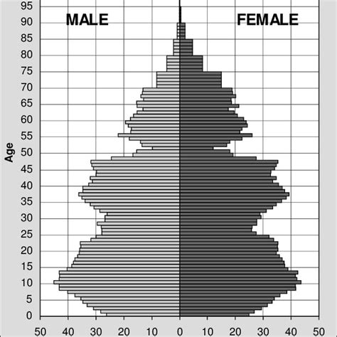Age And Sex Structure Of Population On January Source Based