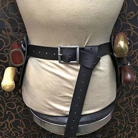 Renaissance Pirate Gun Belt Pistol Flintlock Holster Frog Holder Medieval Knight Musketeer