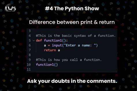 what is print and return in python shashwat singh posted on the topic linkedin