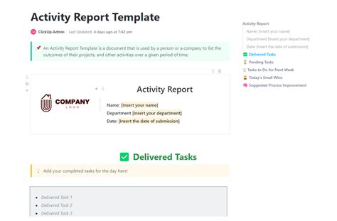 Top 10 Free Impact Report Templates For Teams In Clickup