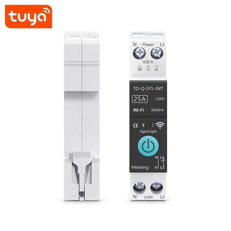 Tuya Smart WiFi Switch Energy Meter For DIN Rail