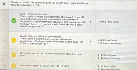 Solved Tutorial PH Scale This Tutorial Will Guide You Chegg Com