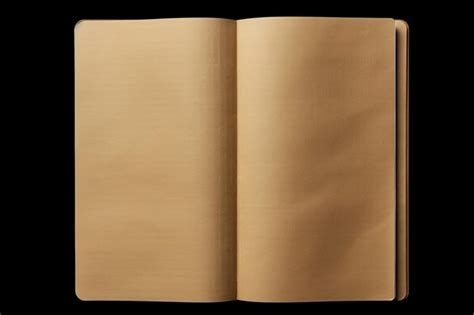 Premium AI Image Note Book And Pages Isolated On Black Background