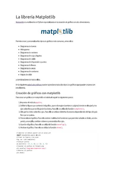 la librería matplotlib aprende con alf pdf