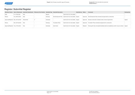 Submittal Log Template Smarter Than Excel