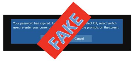 Fake Password Reset Email