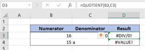 How To Use The Excel Quotient Function