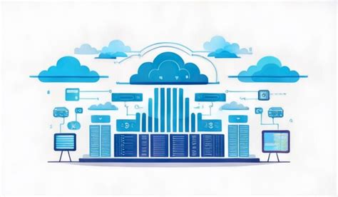 People Interact With Cloud Computing Servers Premium Ai Generated Image