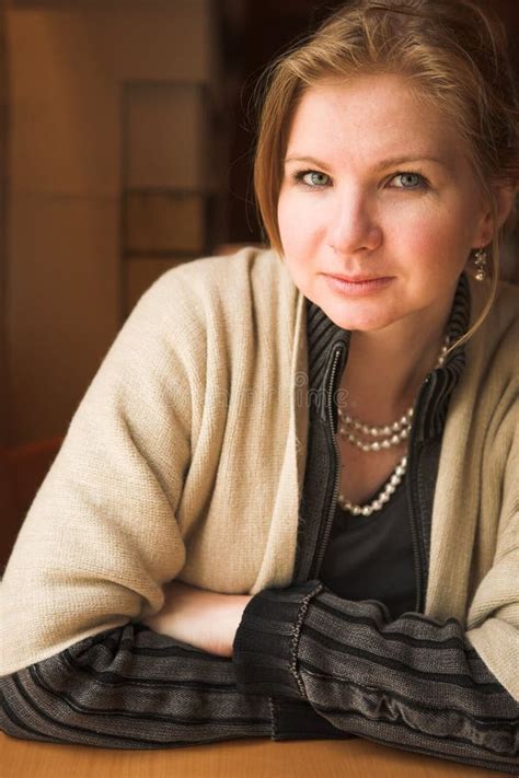 Blonde Adult Woman Stock Photo Image Of Breasts Inviting 30811212