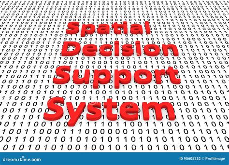 Spatial Decision Support System Stock Illustration Illustration Of