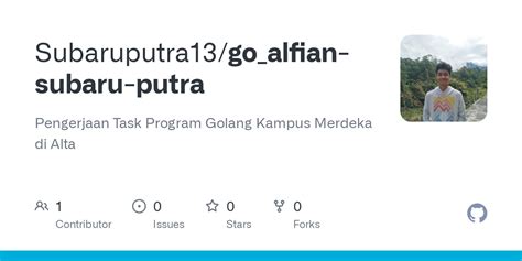 Github Subaruputra13goalfian Subaru Putra Pengerjaan Task Program Golang Kampus Merdeka Di Alta