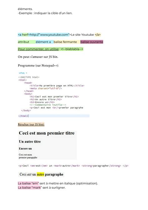 SOLUTION Cours Html Css Studypool