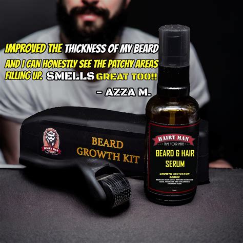 Beard Growth Kit Derma Roller Beard Growth Serum Hairy Man Care