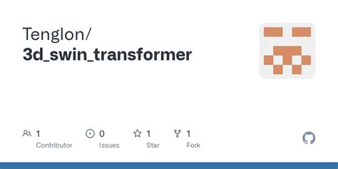 3d Swin Transformer Example Py At Main · Tenglon 3d Swin Transformer · Github
