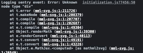 Mathml2svg Throwing Error On Latest Version · Issue 2879 · Mathjaxmathjax · Github