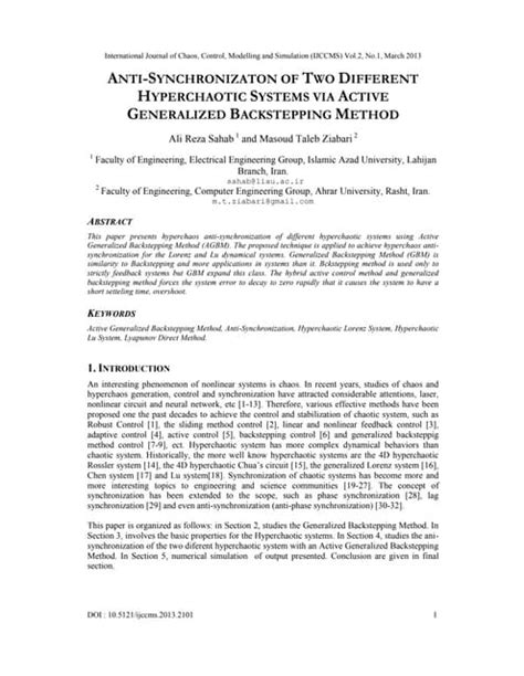 Anti Synchronizaton Of Two Different Hyperchaotic Systems Via Active