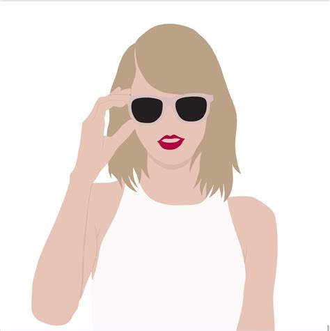 Taylor Swift Minimalist Art Print 6x6 Etsy