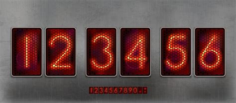 Vintage Analog Clock Font Vector Images Over 360