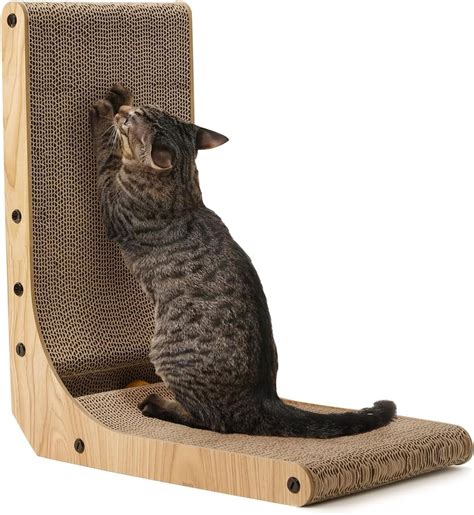 Fukumaru Cat Scratcher 48 Cm L Shape Cat Scratch Pad Wall Mounted Cat