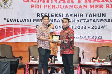 Refleksi Akhir Tahun Fraksi PDIP MPR Dari Pentingnya Hadirkan PPHN Sampai Antisipasi Resesi